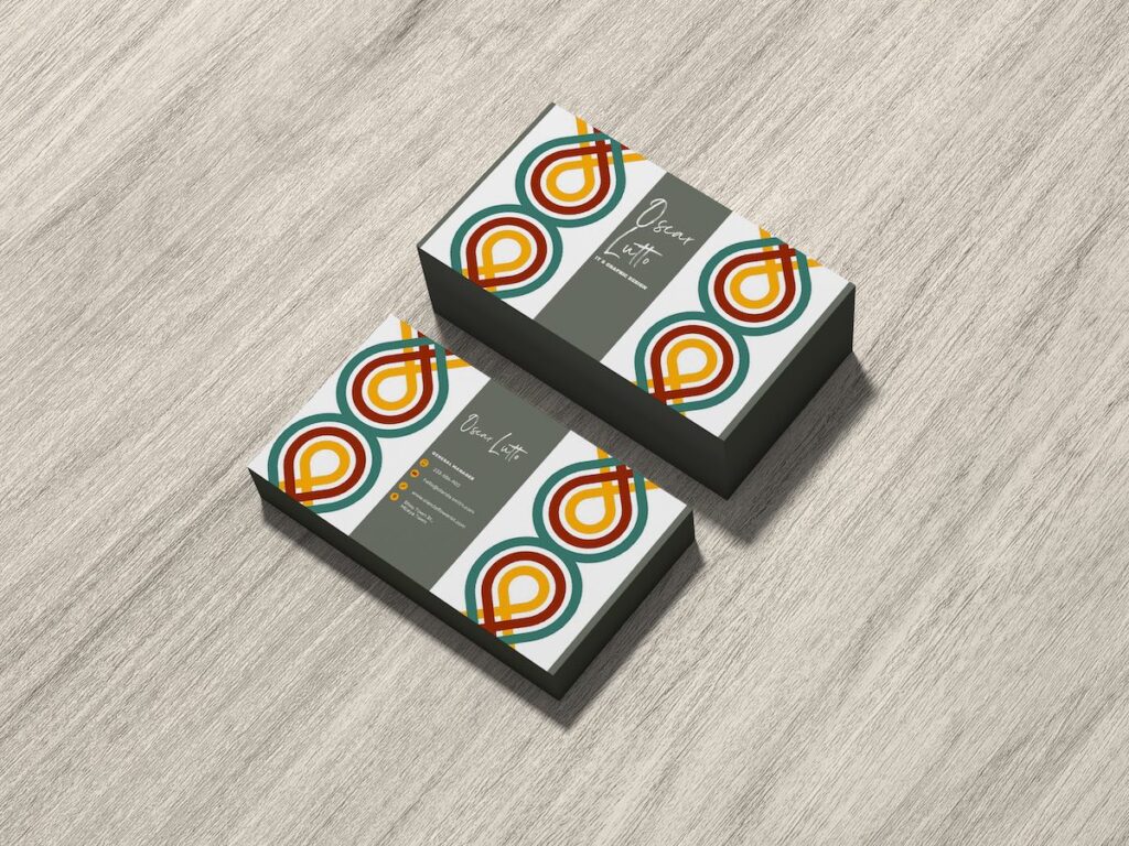 Shapes Business Card - Paper.co.tz